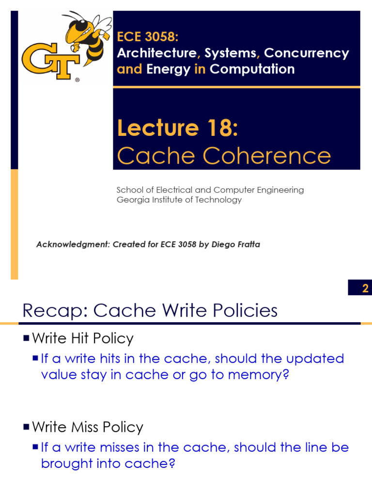 L18 CacheCoherence | PDF