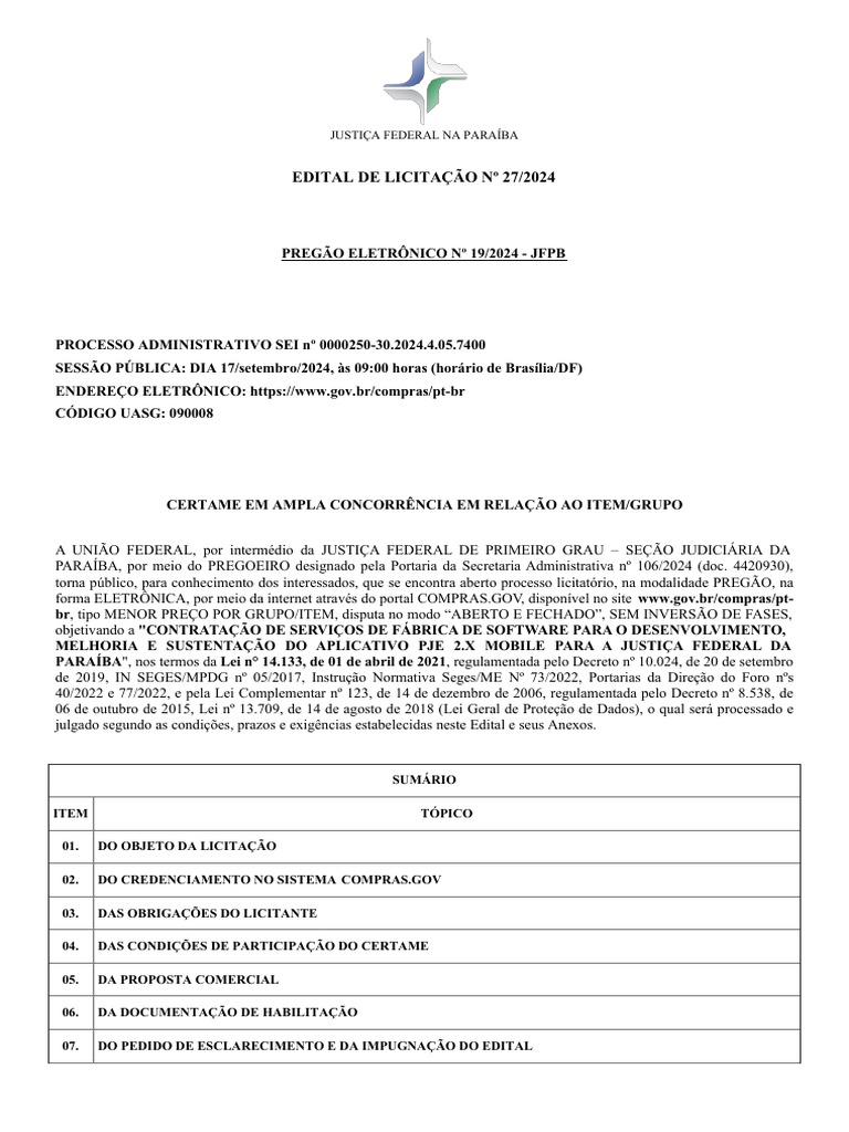 Sei 0000250 30.2024.4.05.7400 | PDF