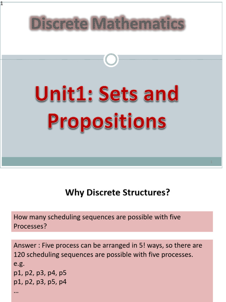 Final Unit 1 DM | PDF