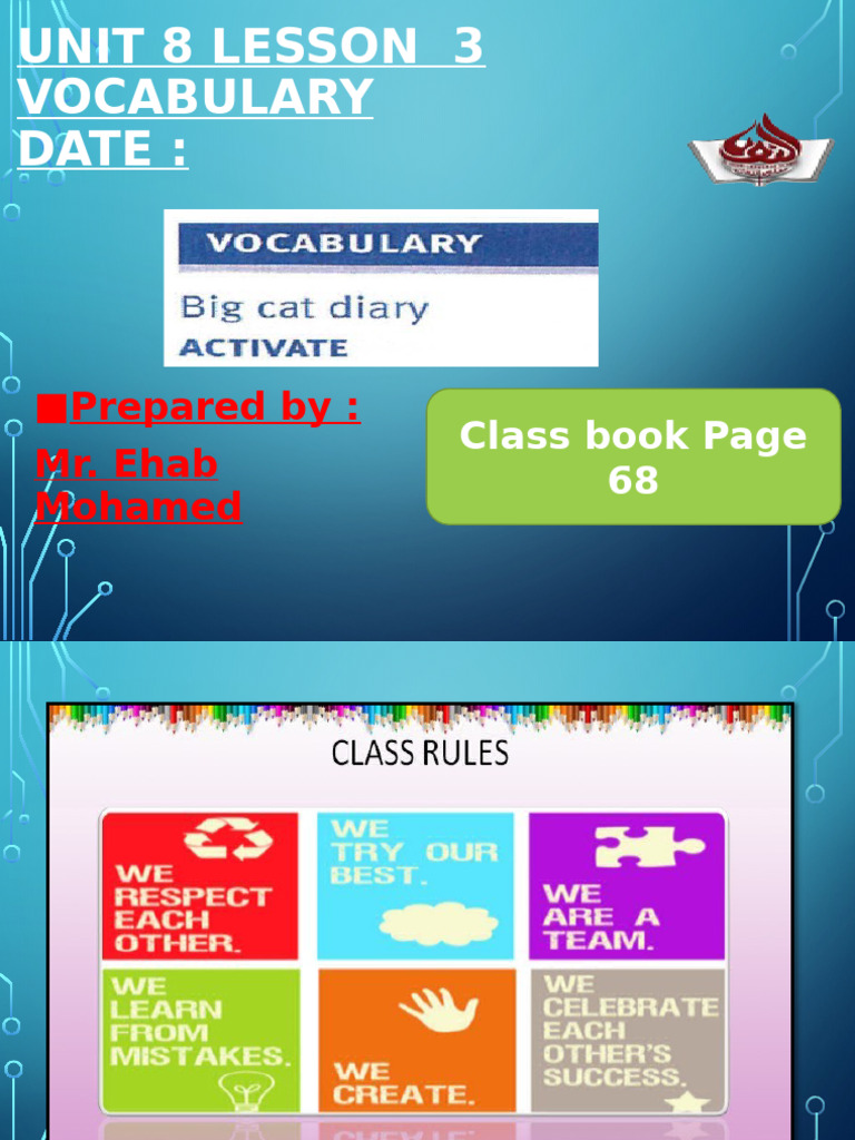Unit 8 Lesson 3 | PDF