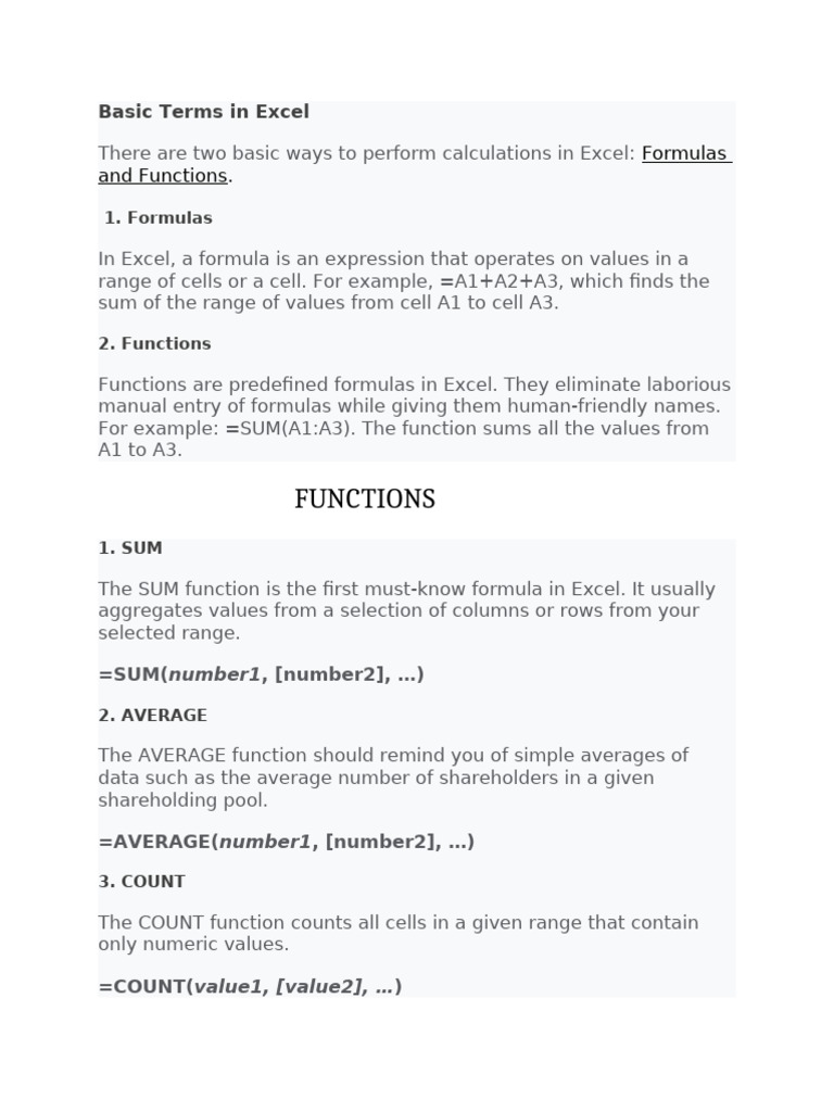 Advanced Excel Formulas | PDF