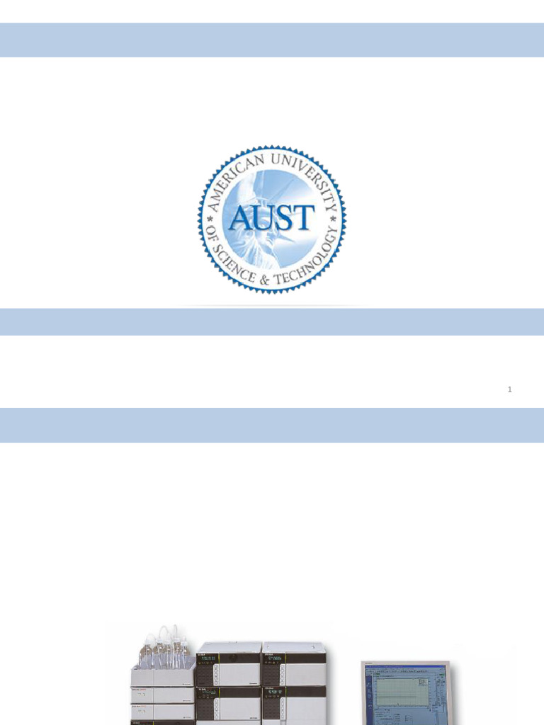 4 Hplc Part 1 Pdf High Performance Liquid Chromatography