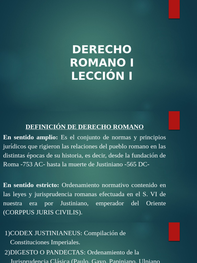 Lección I Romano I | PDF