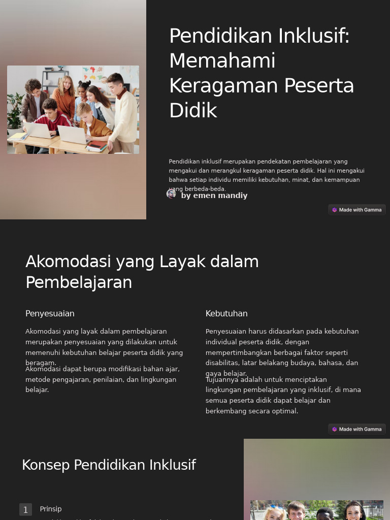 Pendidikan Inklusif Memahami Keragaman Peserta Didik | PDF