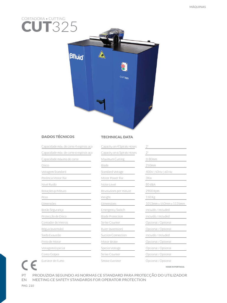 CUT 325 Maquina Cortadora | PDF