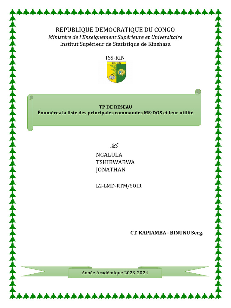 Republique Democratique Du Congo: Ministère de L'enseignement ...