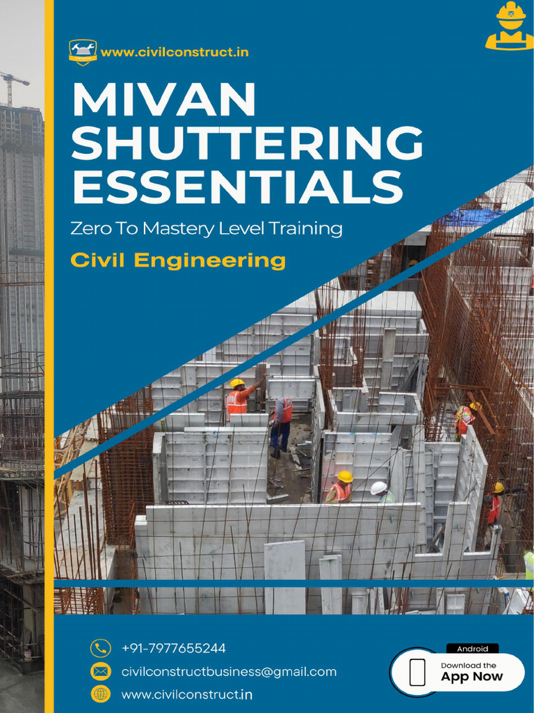 Mivan Shuttering Essential For High Rise Building Const | PDF