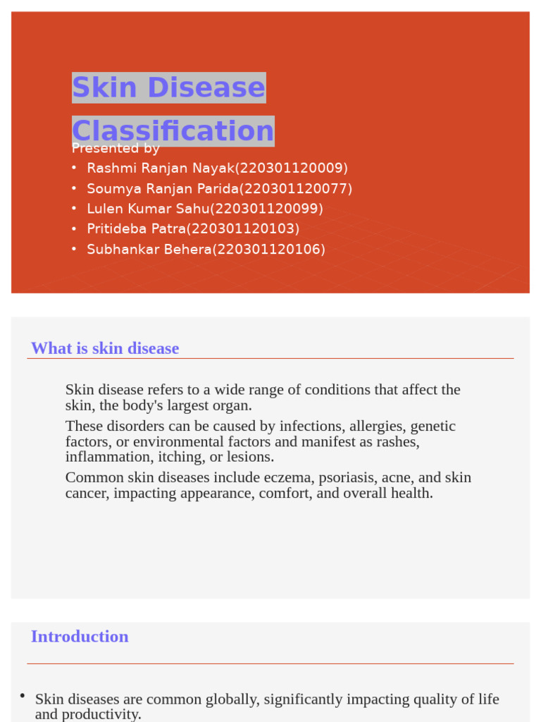 Skin Disease Classification | PDF