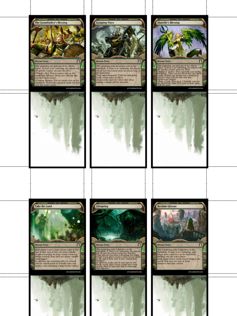 Ghyran Realm Deck Deck R1.0 FOLD Letter Poker | PDF