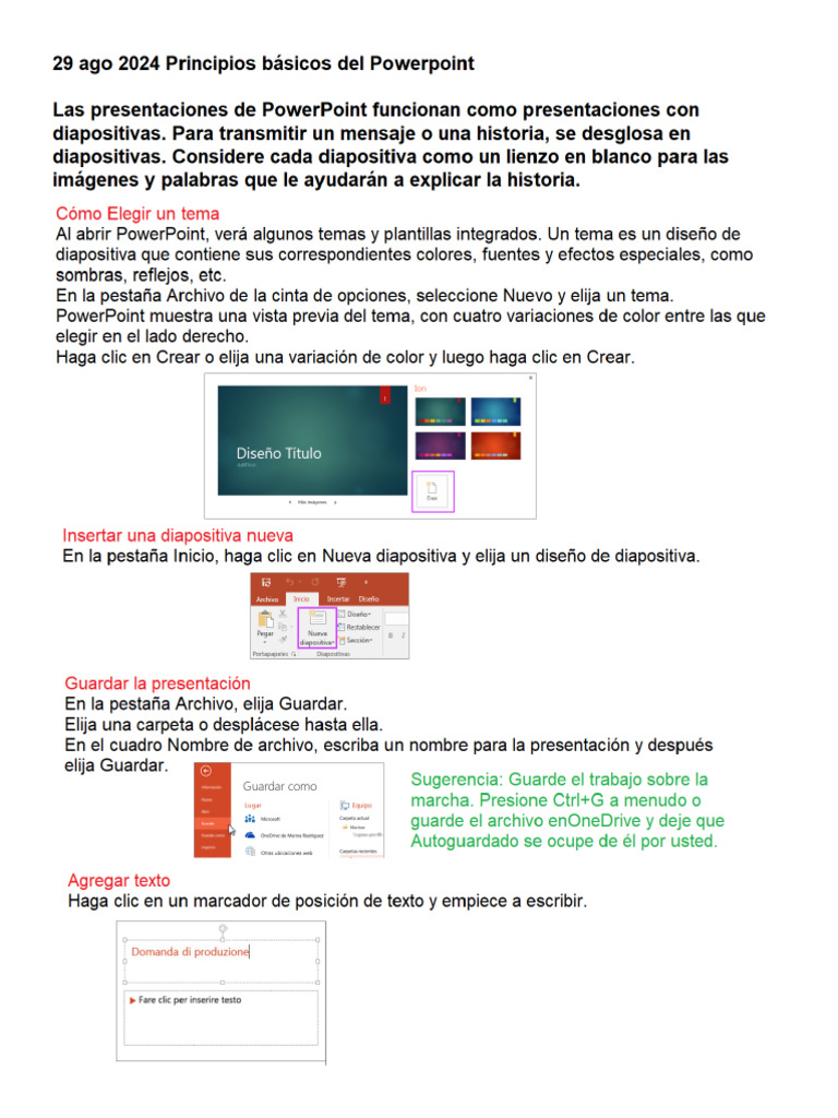 Principios Basicos Del Powerpoint | PDF