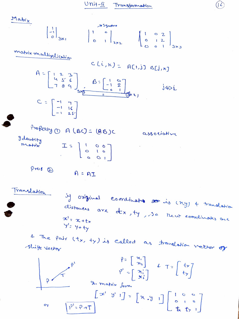 Computer Graphics Unit 3 | PDF