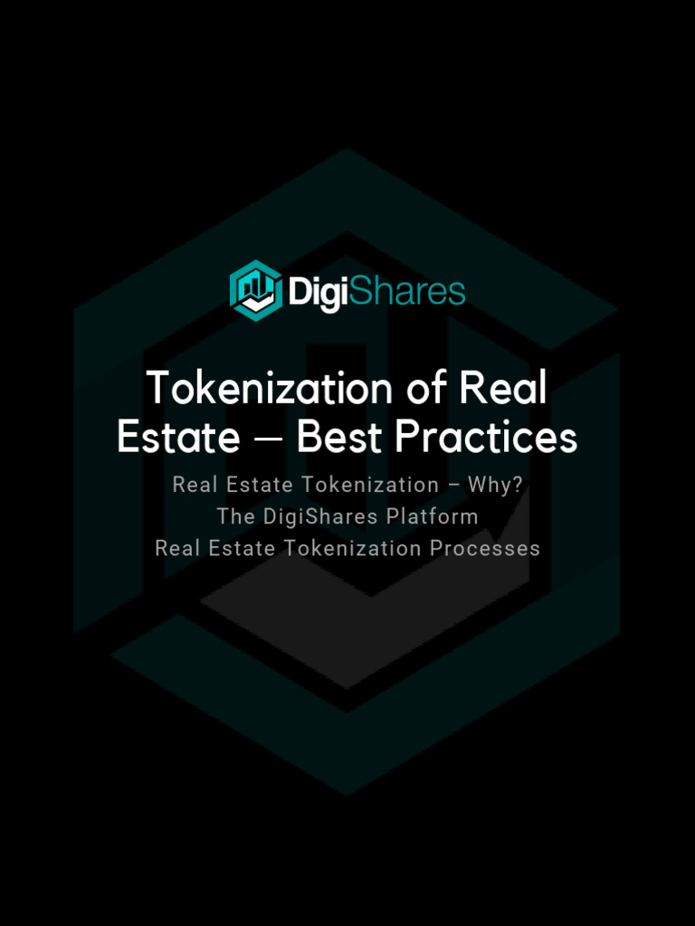 Real Estate Tokenization Best Practices-V3 | PDF