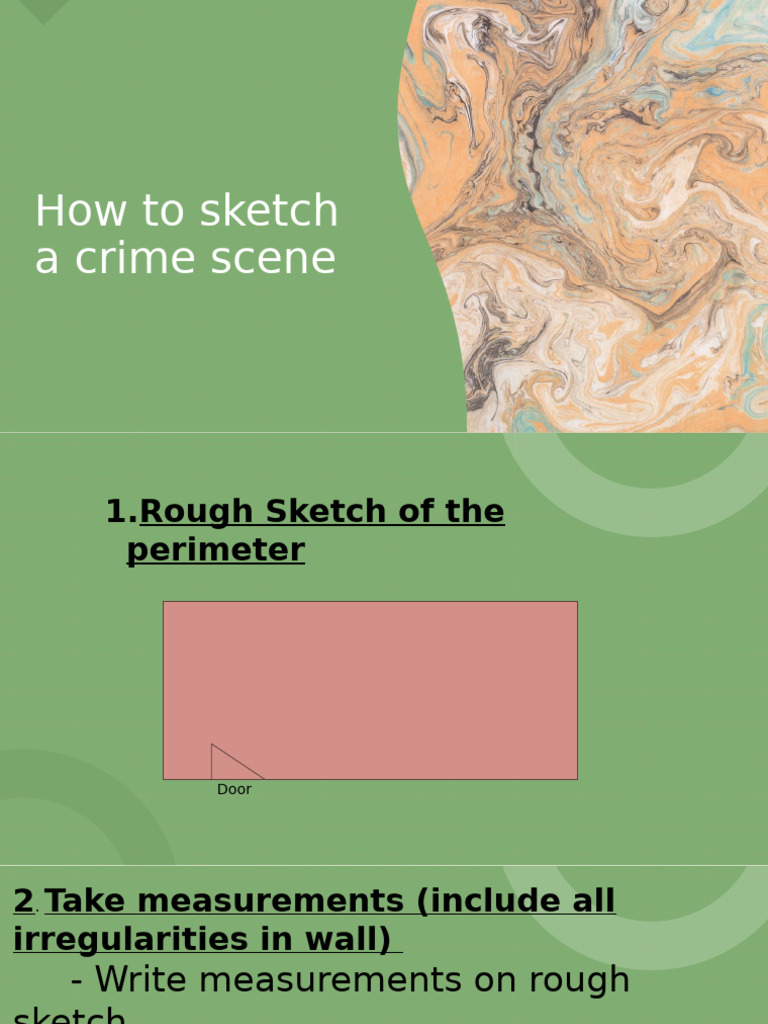 How To Sketch A Crime Scene | PDF
