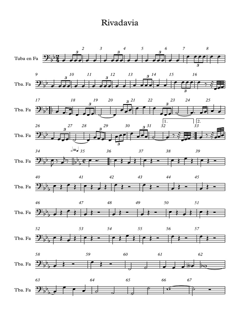 Rivadavia (Tuba) | PDF