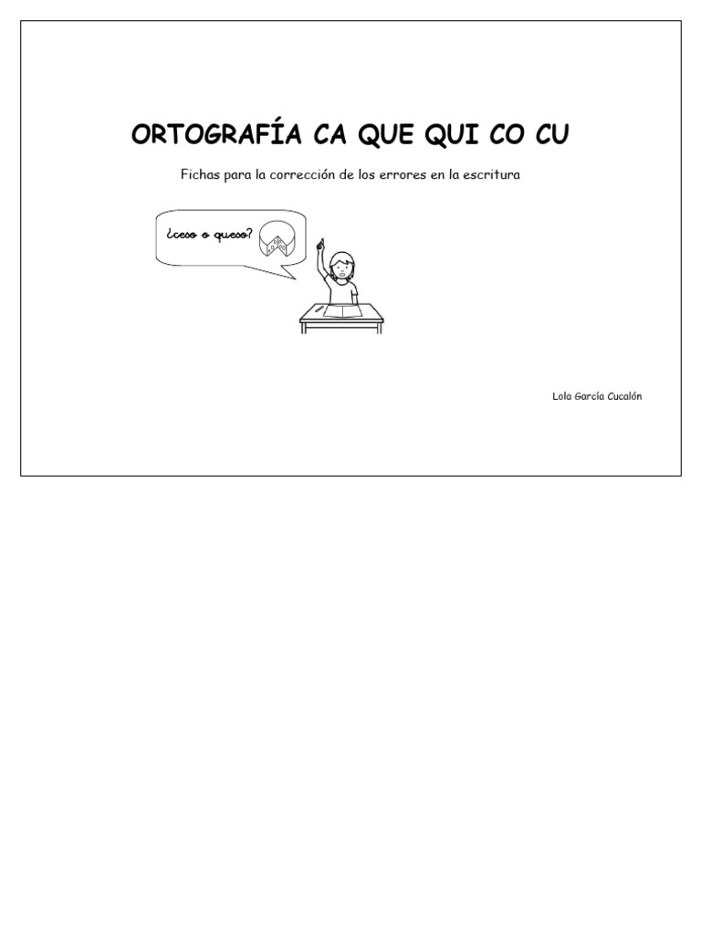 Ortografía C Qu | PDF
