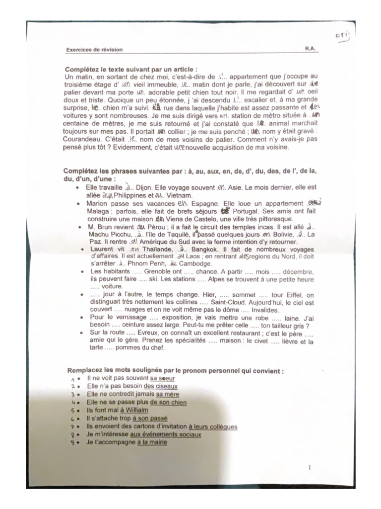 Exercices de Révision | PDF