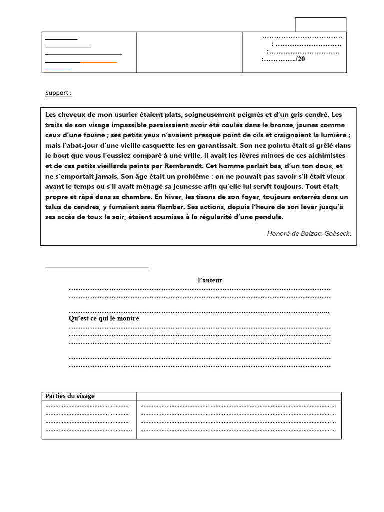 Evaluation n°1 p | PDF