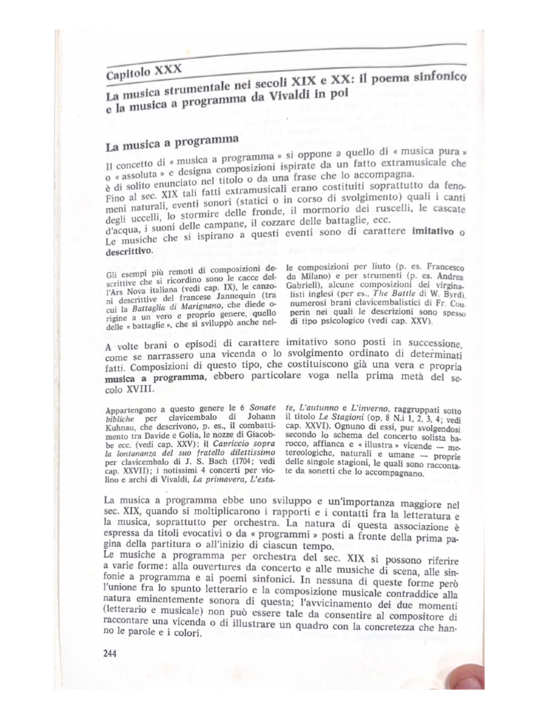 Musica Strumentale XIX e XX | PDF