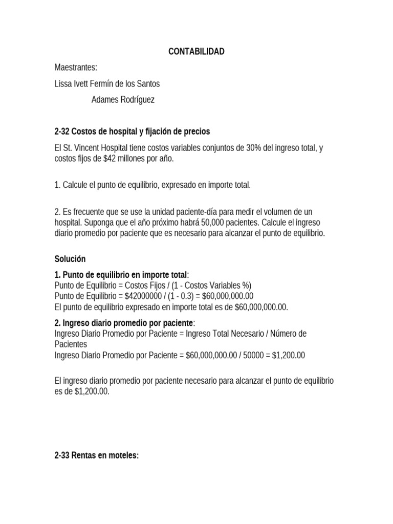 CONTABILIDAD - Ejercicios | PDF