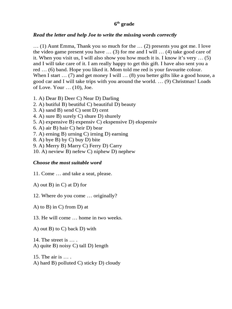 6th Grade | PDF