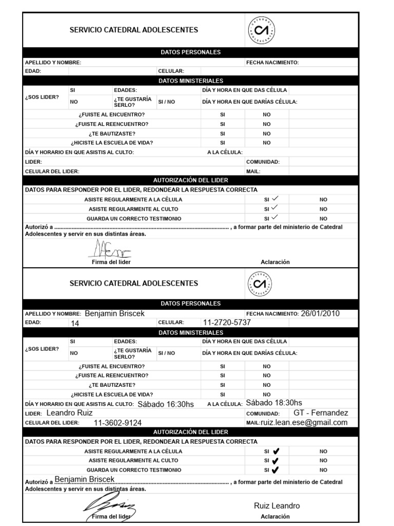 Autorización CA - DOBLE (1) Copy Copy-1 | PDF