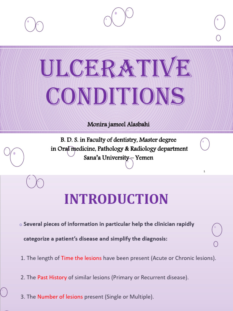 ULCERATIVE CONDITIONS | PDF