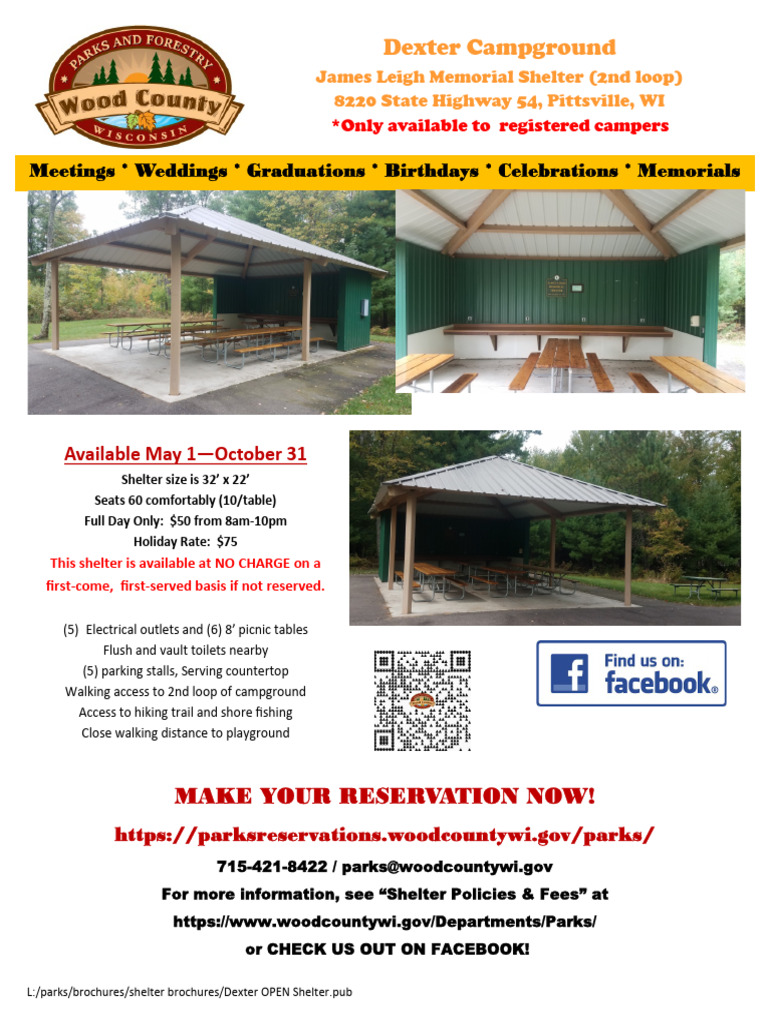 Dexter Park Open Shelter Brochure | PDF