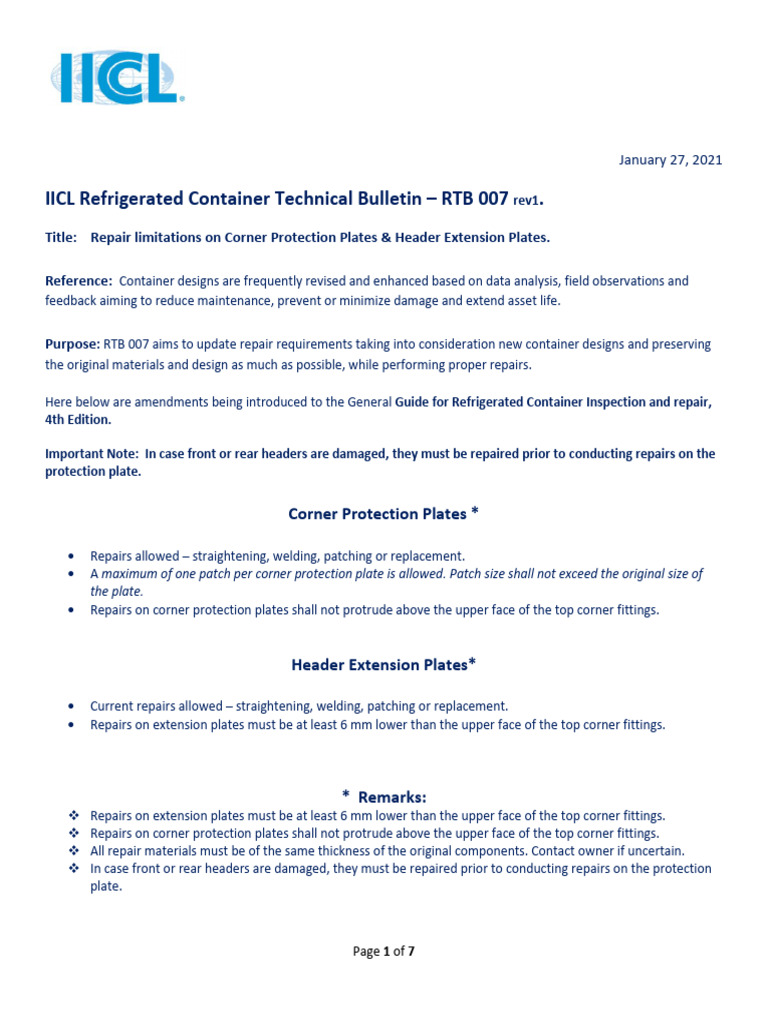 RTB 007 January 2021 | PDF