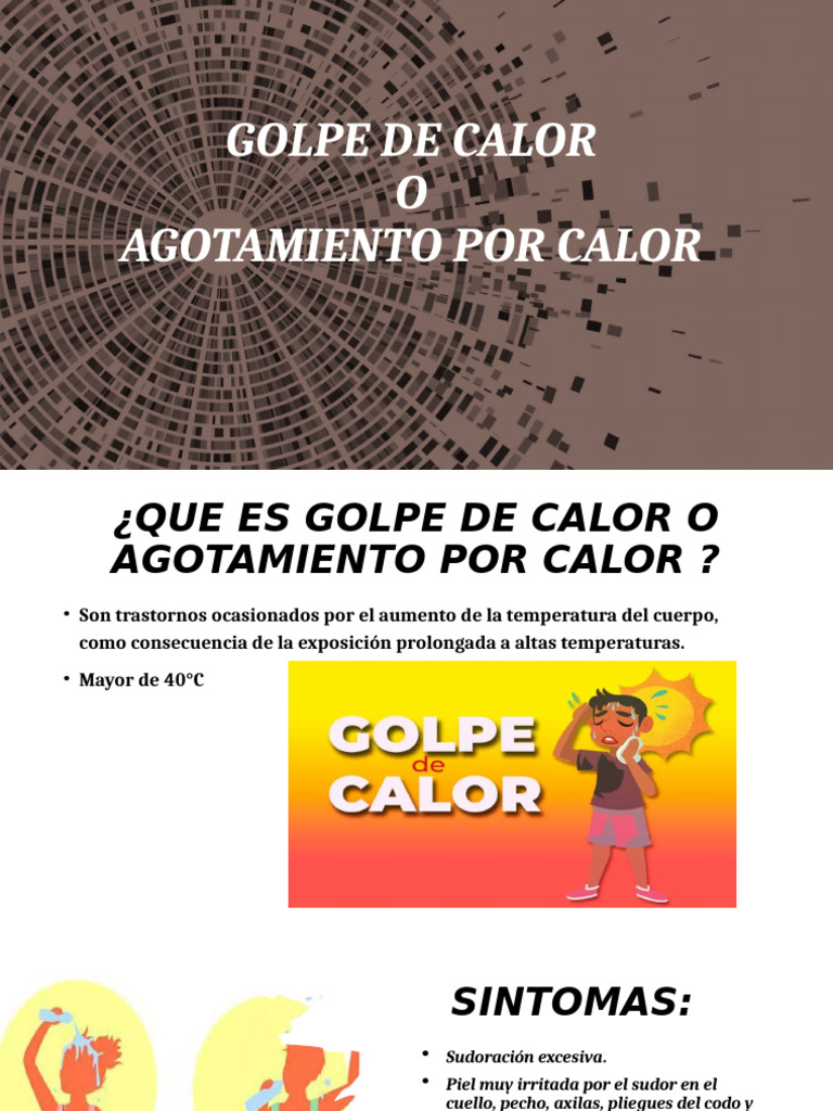 Prevención y Síntomas del Golpe de Calor | PDF | Medicina CLINICA ...