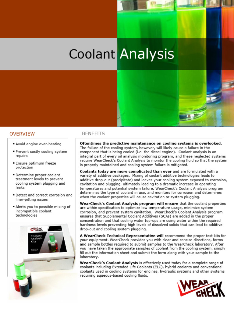 WC-COOLANT-ANALYSIS | PDF