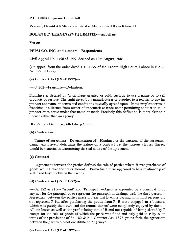 PLD 2004 Supreme Court 860 | PDF