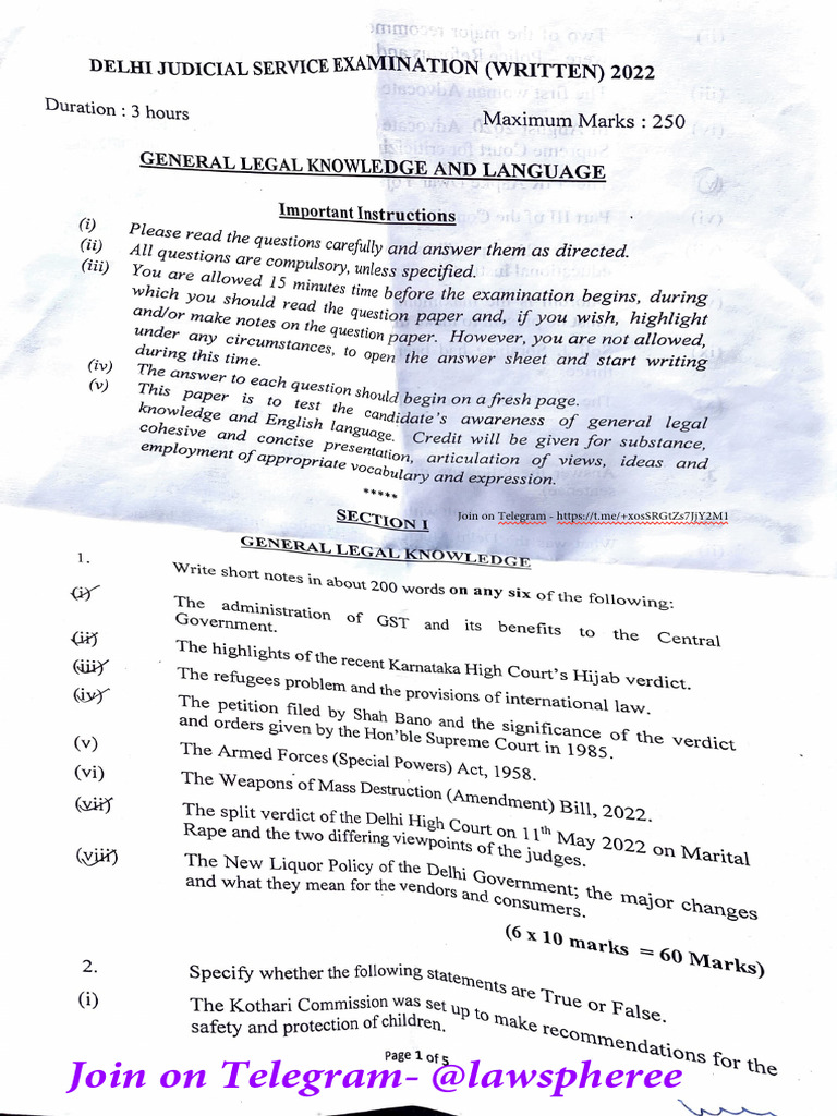 DJS - All Mains PYQ Papers | PDF