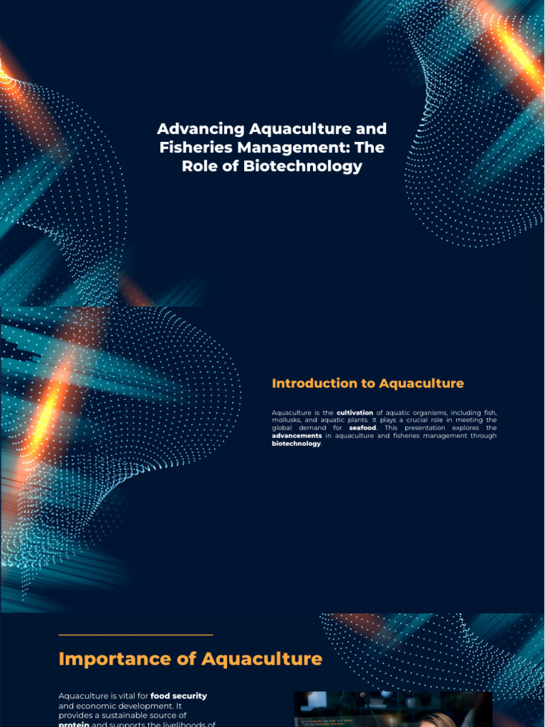 Slidesgo Advancing Aquaculture and Fisheries Management The Role of ...