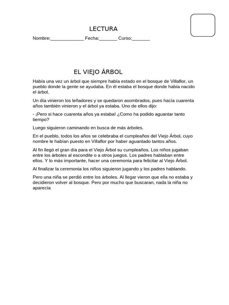 El secreto del viejo árbol en Villaflor | PDF