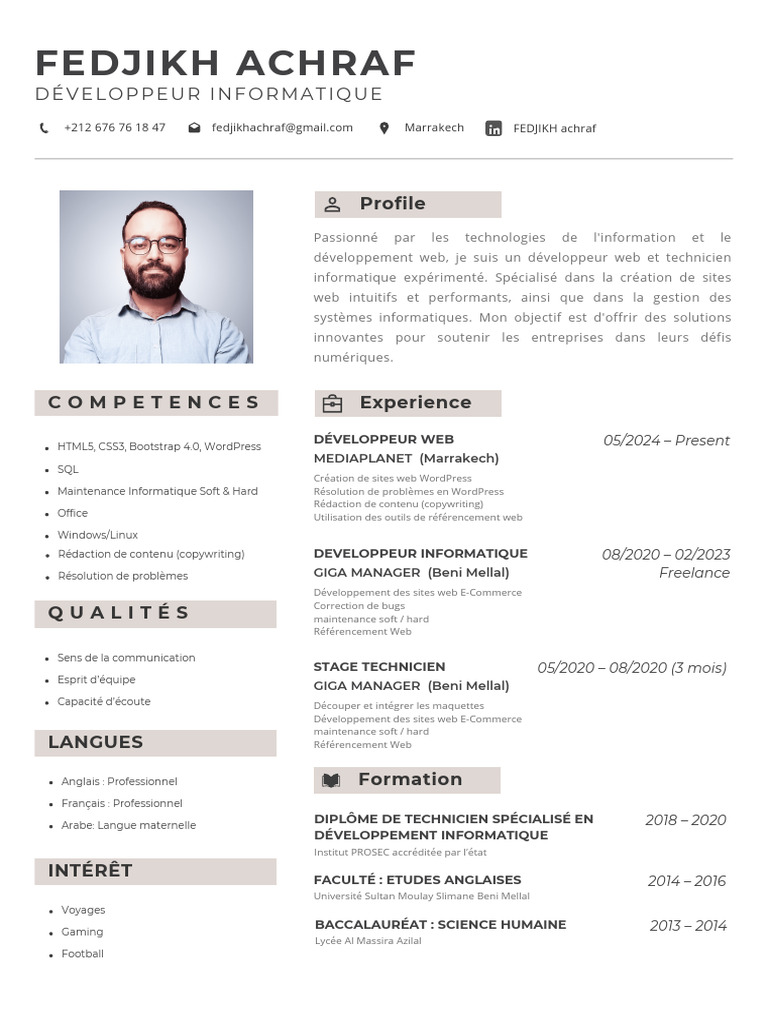 Fedjikh Dev Informatique | PDF