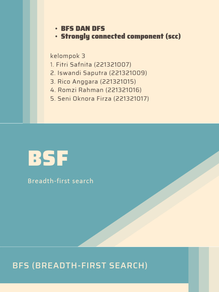 BFS, DFS, Dan SCC_kelompok3 | PDF