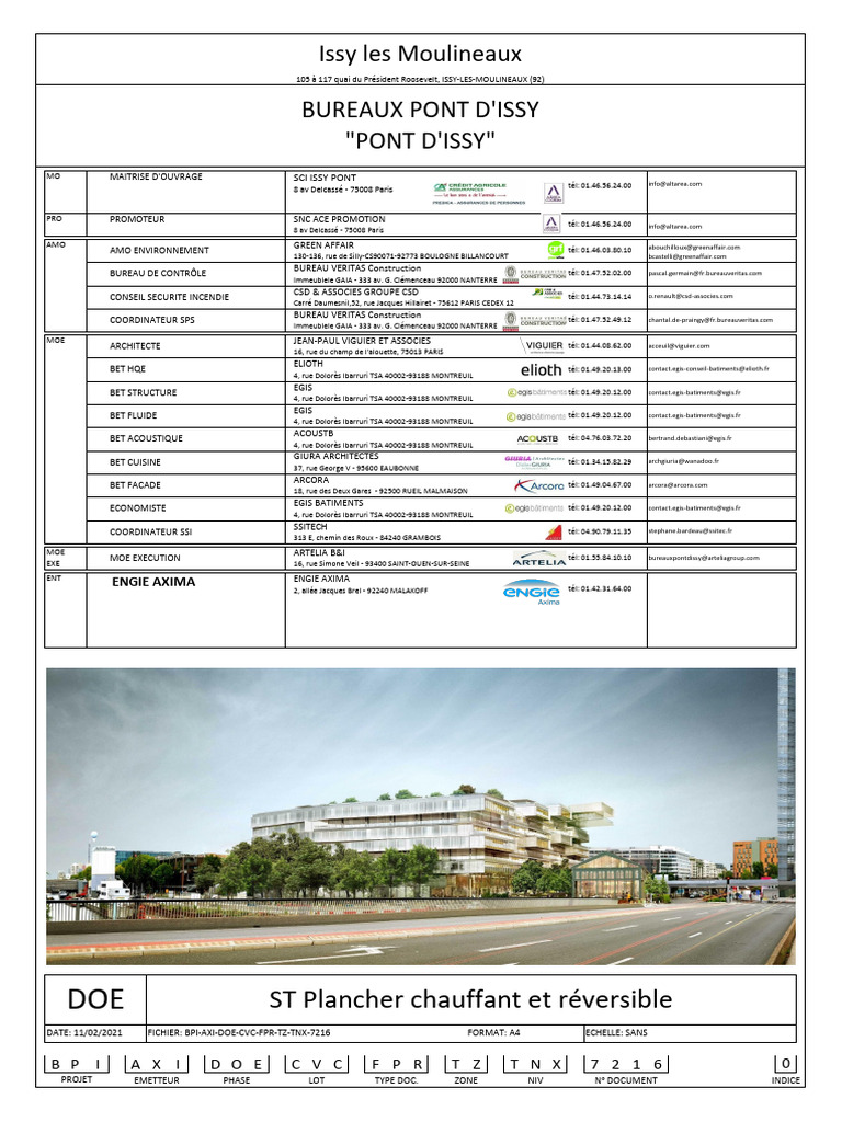 BPI AXI DOE CVC FPR TZ TNX 7216 0 ST Plancher Chauffant Et Réversible | PDF