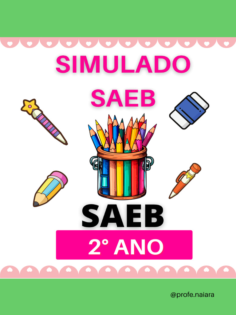 SIMULADO SAEB - 2° ANO (1)_removed | PDF