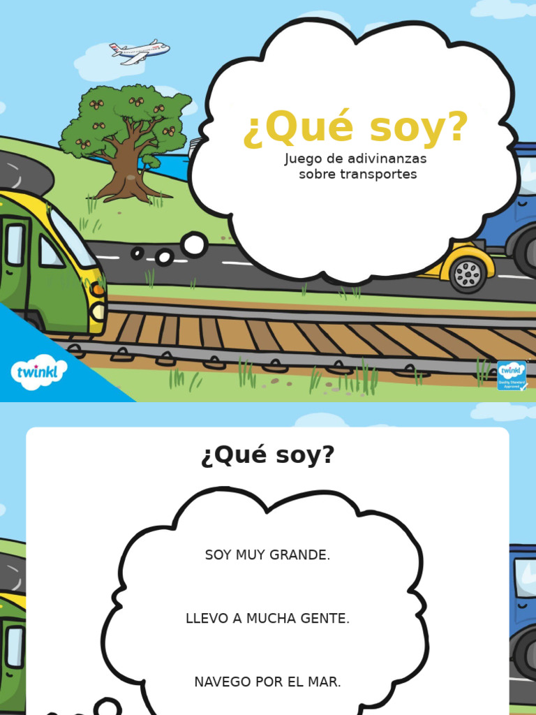 Es T 1686776275 Juego de Adivinanzas Que Soy Transportes - Ver - 3 | PDF
