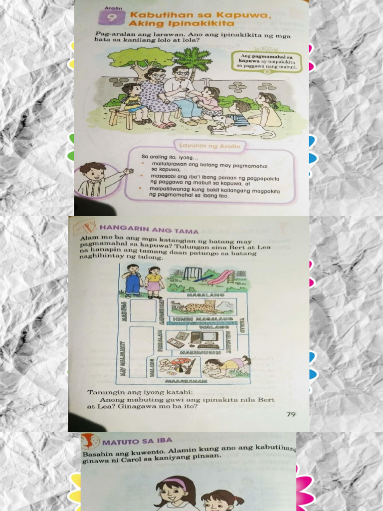 ESP 2ndQ Aralin 9 - Kabutihan Sa Kapwa, Aking Ipinakikita | PDF