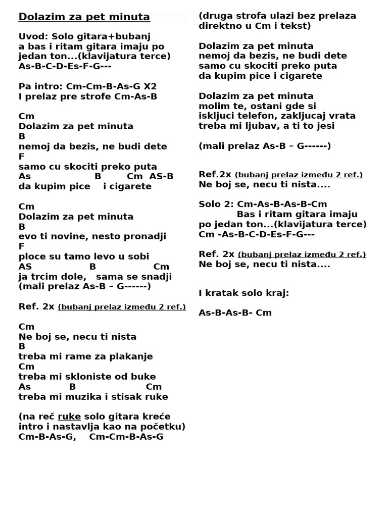 Generacija 5 - Dolazim Za Pet Minuta | PDF