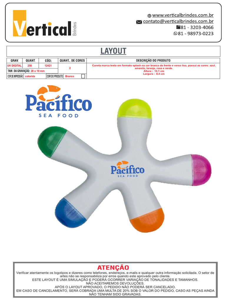 Pacifico - Marca Texto Ref 12421 - Cópia | PDF