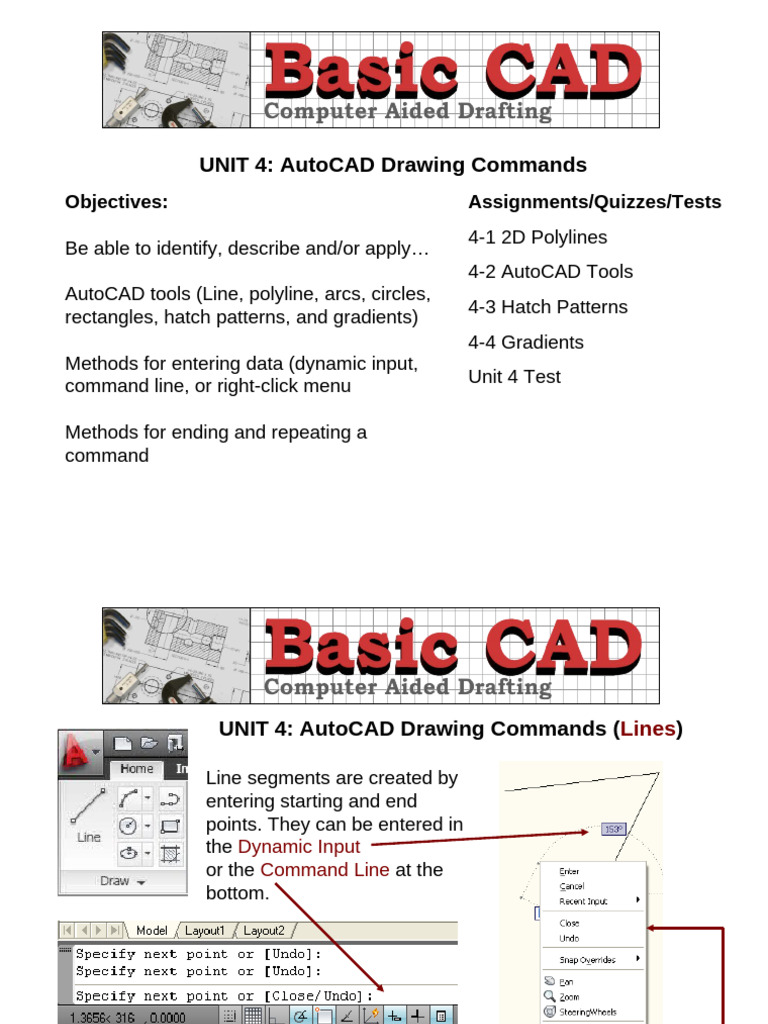 UNIT 4 Drawing Tools | PDF