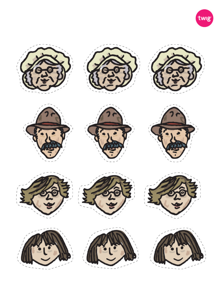 Character Cutout Handout | PDF