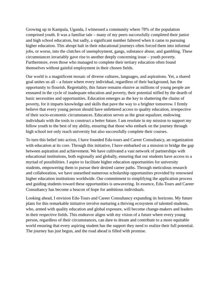 Fellowship Essay | PDF