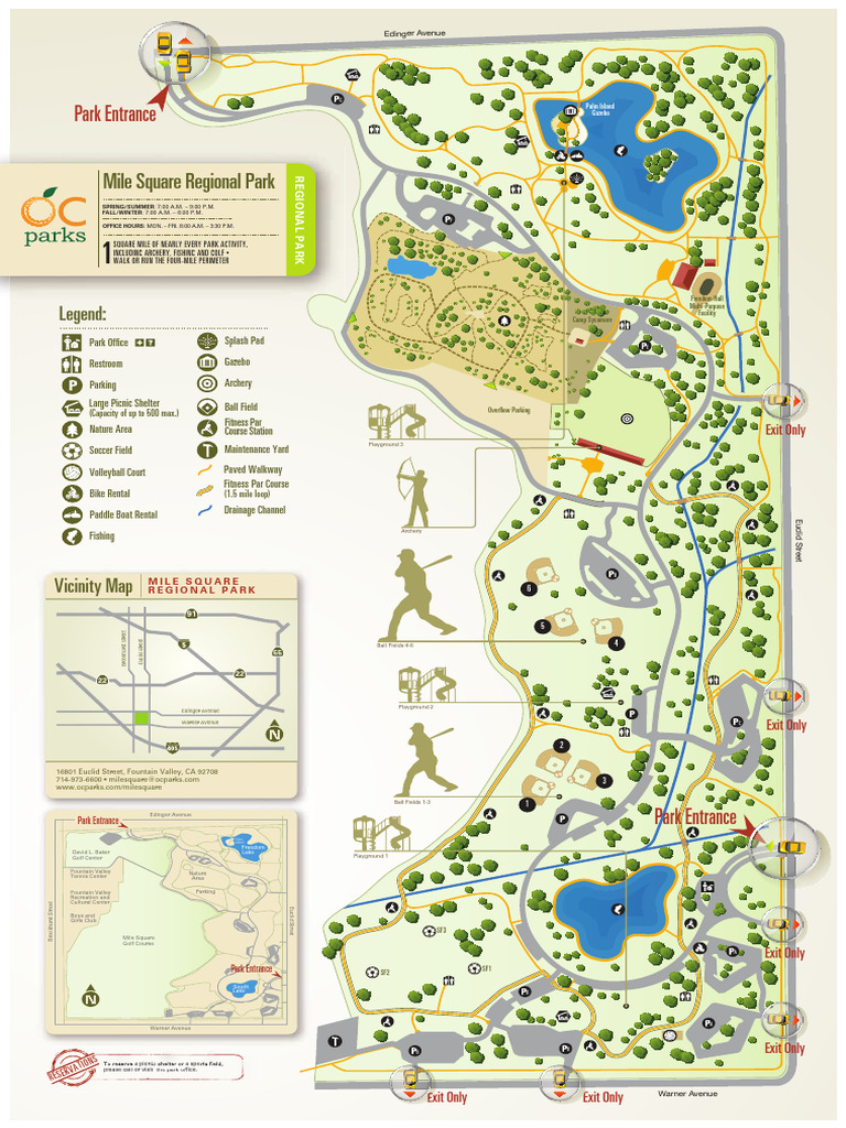 Mile Square Park Map 2021 | PDF