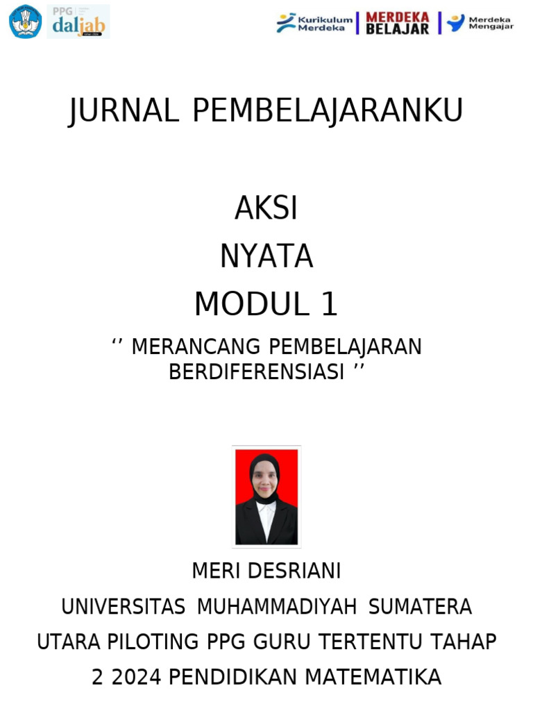Jurnal Pembelajaran Modul 1 | PDF