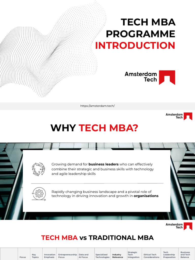 Tech MBA Curriculum 2023 | PDF