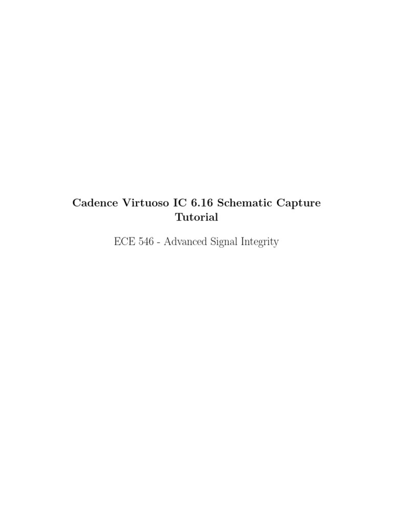 Virtuoso Schematic | PDF