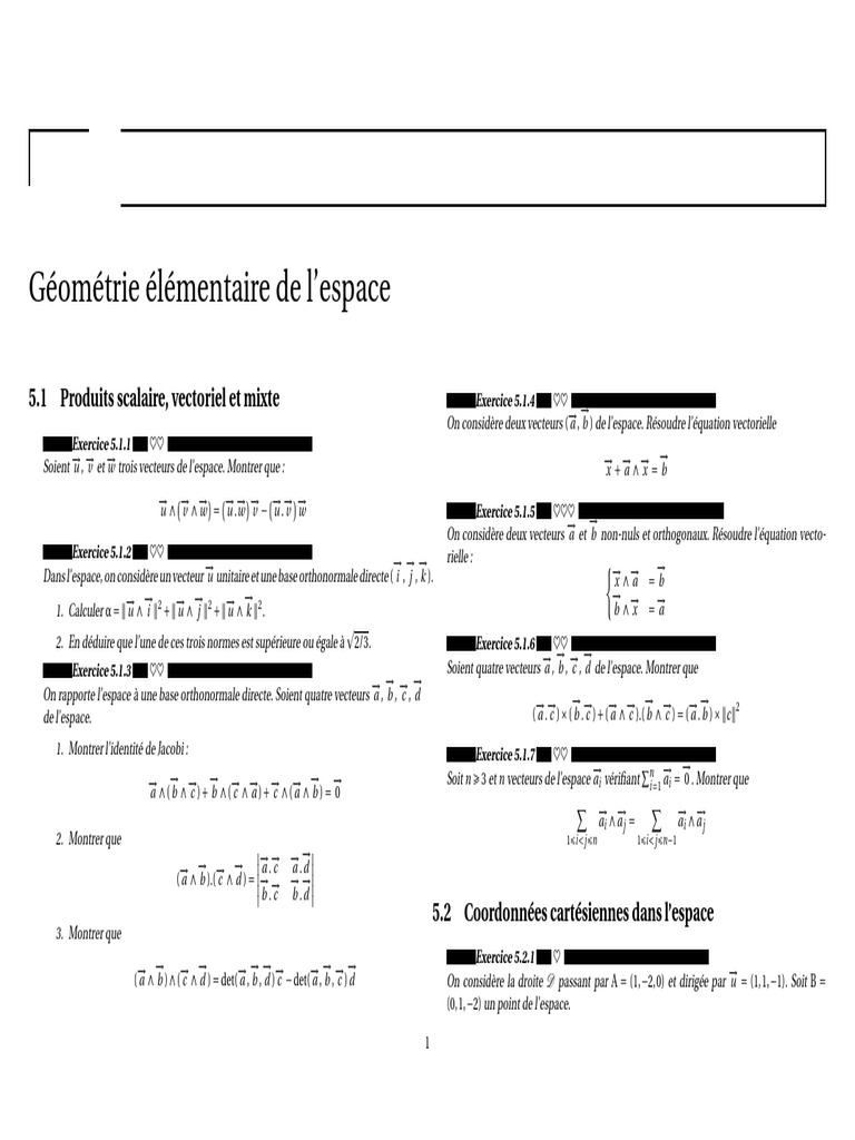 05 Geom Espace | PDF